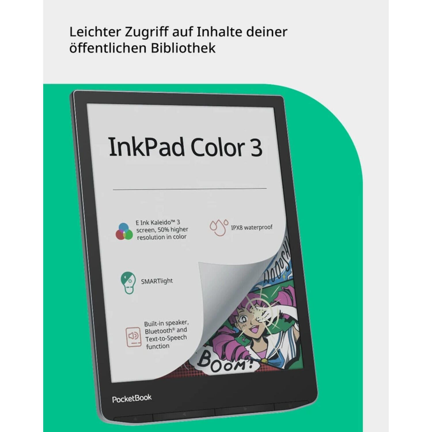 PocketBook InkPad Color 3 eBook-Reader - Stormy Sea | playox.de